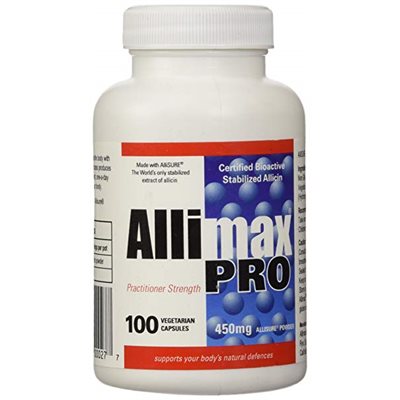 Alimax Pro Garlic Extra Strength 100 Vegetarian Capsules Raw Nutrition ...