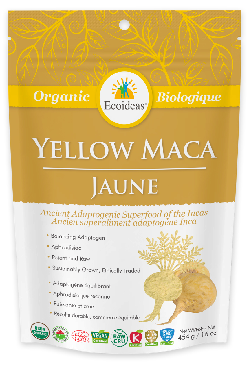 Ecoideas Organic Yellow Maca 454g Raw Nutrition Canada