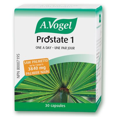 A. Vogel Prostate 1 - Saw Palmetto capsules for enlarged prostate Raw ...